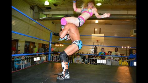 Candice Lerae Vs Johnny Gargano Absolute Intense Wrestling Intergender Wrestling Youtube