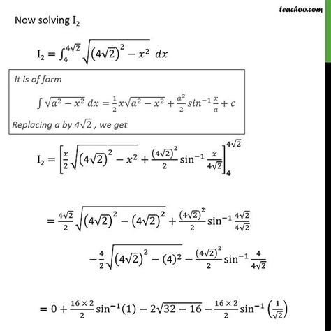 question 2 find area enclosed by x axis y x and circle