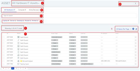 113 Asset List View — Motadata Itsm User Guide Documentation