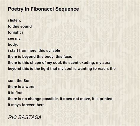 Fibonacci Poem