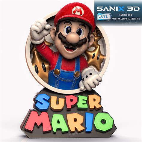 Sanix Super Mario D Print Model