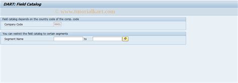 Ftwcf Sap Tcode Field Catalog