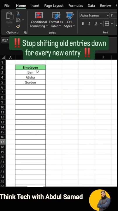 qazi abdul samad on linkedin excel