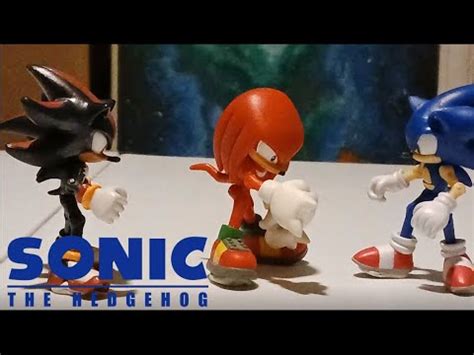 Sonic Vs Shadow Vs Knuckles Sonic Stop Motion YouTube