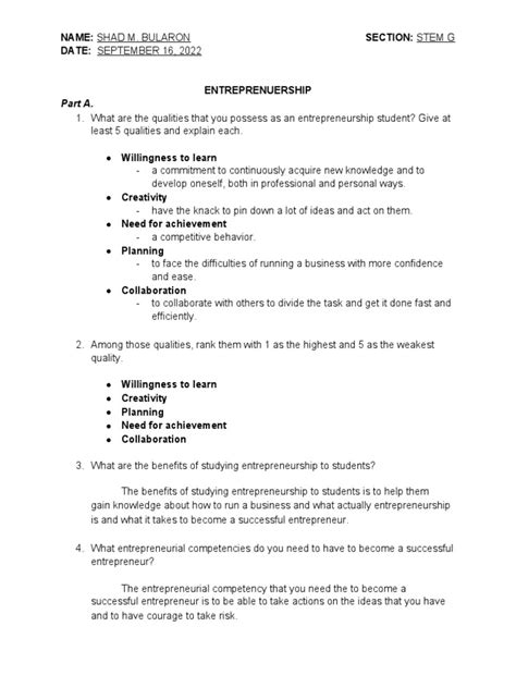 Entrepreneur Assignment Pdf Entrepreneurship Communication