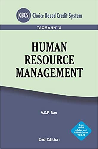 Urbanbae Taxmanns Human Resource Management By V S P Rao Nd Edition HRM