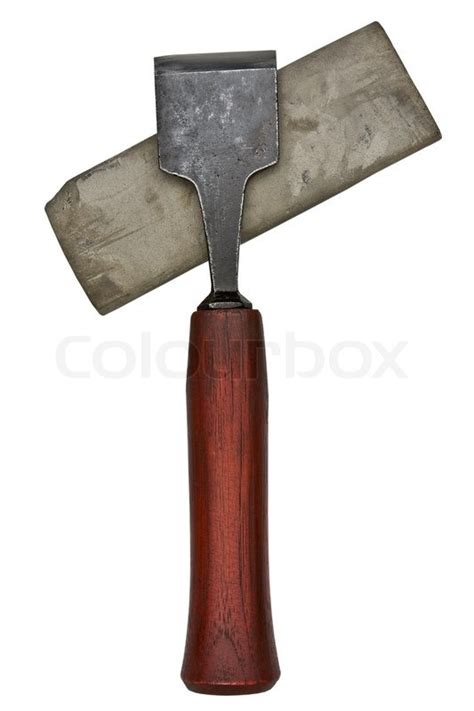 Vintage Chisel And Sharpening Stone Stock Image Colourbox