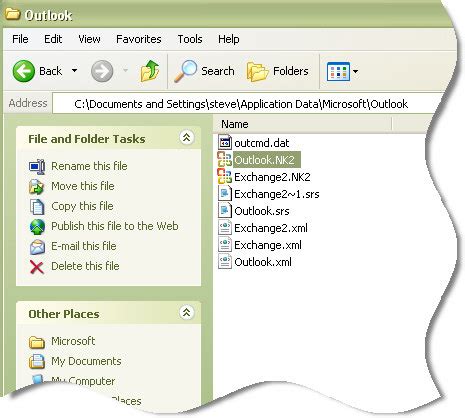 Backup And Restore Outlook 2003 Auto Complete Data Remote