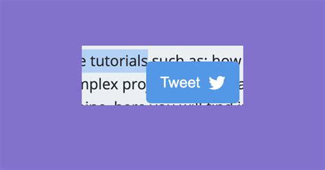 Create A Javascript Plugin To Highlight And Tweet Text Montalesidev