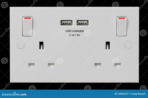 Usb Plug Sucket Stock Image Image Of Charger Three 72962337