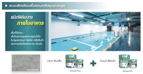 Toa ฟลอร์การ์ด Primer รองพื้น ระบบสีเคลือบพื้นคอนกรีตคุณภาพสูง