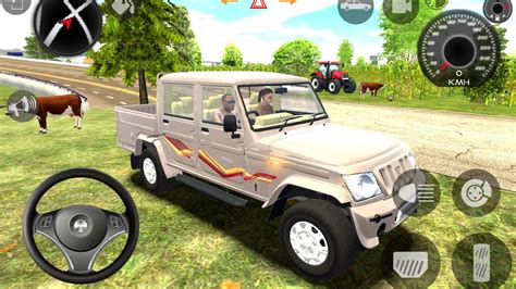 Indian Cars Simulator 3d Mahindra Bolero Camper Driving Simulator Car
