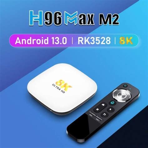 Promo Android Tv Box H96 Max M2 Rk3528 4gb 64gb Remote Voice 8k Android 13 Ram 4 32gb Diskon