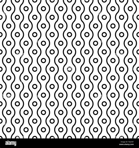 Seamless Small Circles And Wavy Linear Grid Stock Vector Image And Art
