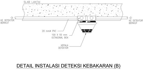 2D Drawing Of FIRE DETECTION INSTALLATION DETAILS In AutoCAD Dwg File