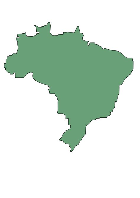 Maps Vector Brazil Clipart Brazil World Map Png Download Color Images