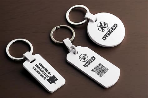 Premium Photo Keychain Design Mockup