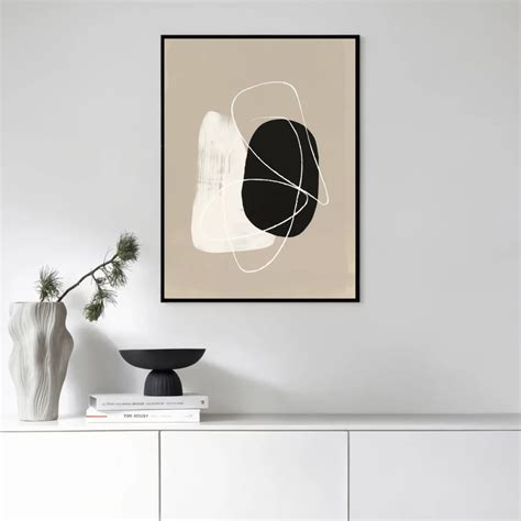 Black And White Wall Art For Living Room Monochrome Decor