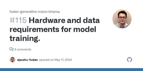 Hardware And Data Requirements For Model Training Issue 115 Fudan