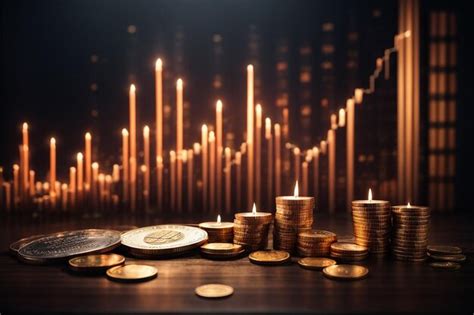 Premium Photo D Rendering Concept Stock Market With Candle Sticks