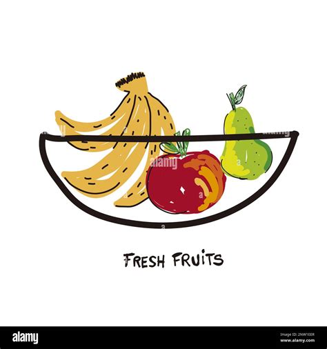 Dessert Fresh Fruit On Stock Vector Images Alamy