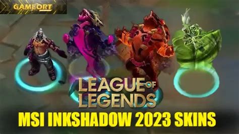 League Of Legends MSI Inkshadow 2023 Skins Splash Art Price