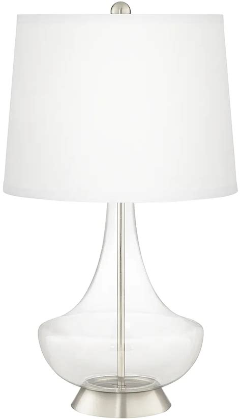 Clear Glass Fillable Gillan Table Lamp
