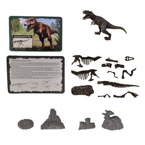 قیمت و خرید اکشن فیگور مدل کیت دیرینه شناسی دایناسور طرح تیرانوسوروس