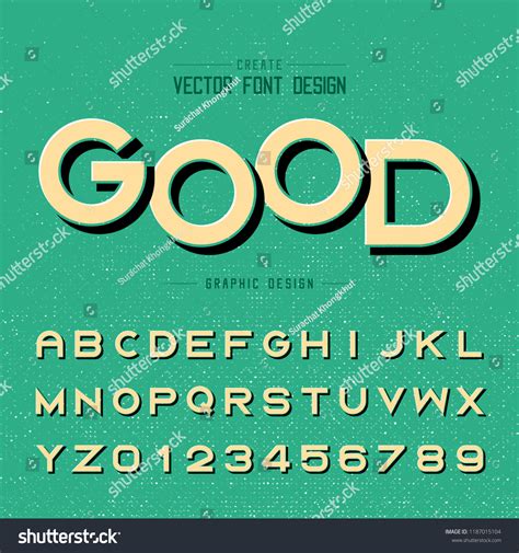 Font Alphabet Vector Modren Letter Design เวกเตอร์สต็อก ปลอดค่า