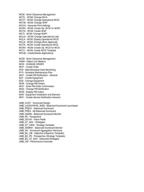 Sap Pm Transactions Pdf