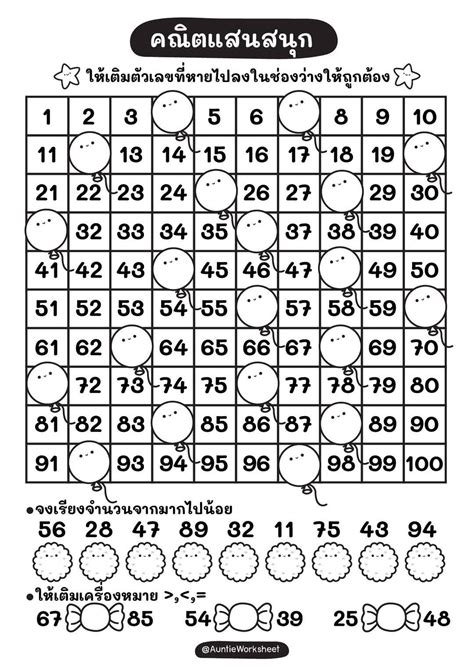 Auntieworksheet ️ใกล้ปิดเทอมแล้ว มีใบงานมาแบ่งปันค่ะ