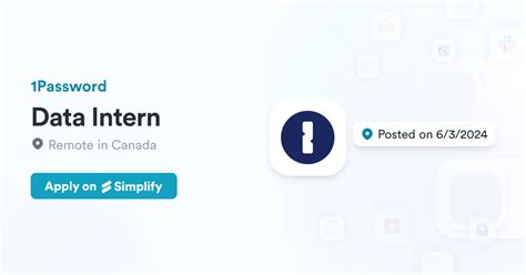 Data Intern 1password Simplify Jobs Data Intern 1password Simplify Jobs
