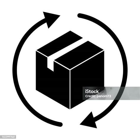 웹 배너 포스터 카드 브로셔 벽지 벡터 일러스트에 대한 반환 상자 아이콘 벡터 배달 배송 개념 아이콘에 대한 스톡 벡터 아트 및 기타 이미지 Istock
