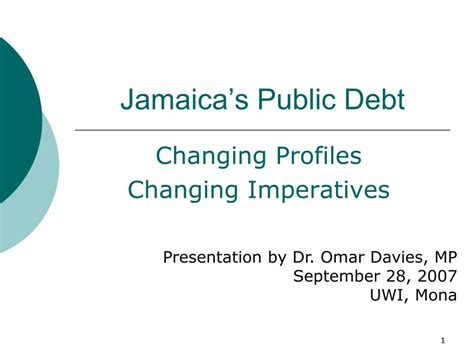 Ppt Jamaicas Public Debt Powerpoint Presentation Free Download Id