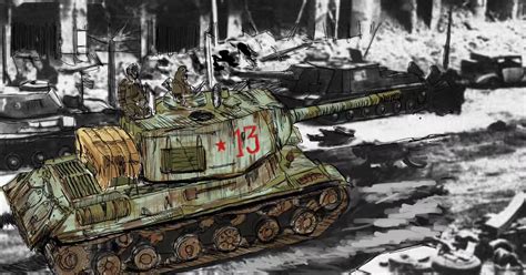 重戦車 迟来大雷雨（is 152重型突击炮，列宁格勒1955） Sdkfz30のイラスト Pixiv
