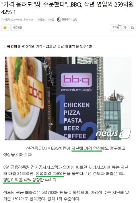 가격 올려도 작년 영업이익 1위