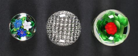 Bonhams Three Assorted Paperweights 19th Century