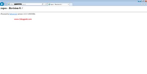 Svn Installation And Configuration In Centosrhelfedora 2daygeek