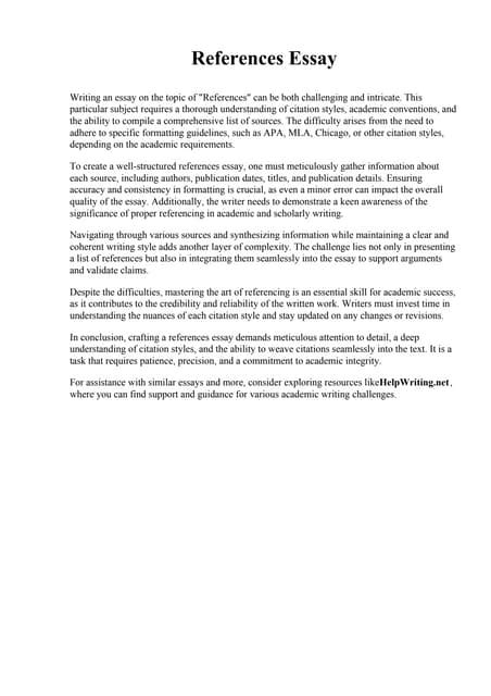 Essay Reference Examplepdf