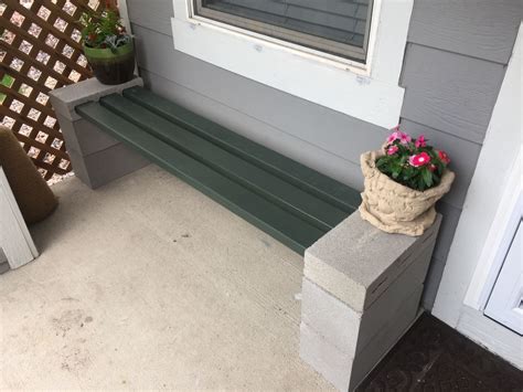 25 Diy Garden Bench Ideas Free Plans For Outdoor Benches Cinder Block Bench With Back