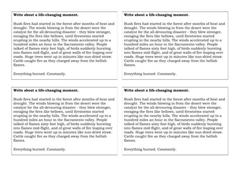 Gcse English Language Imaginative Writing Sow Teaching Resources