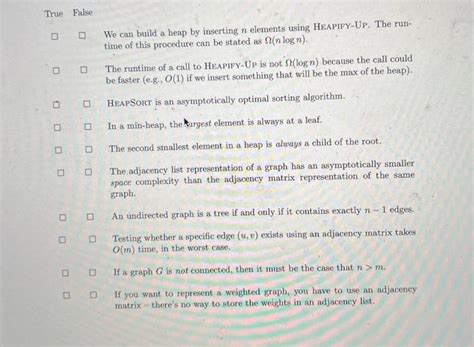 Solved We Can Build A Heap By Inserting N Elements Using