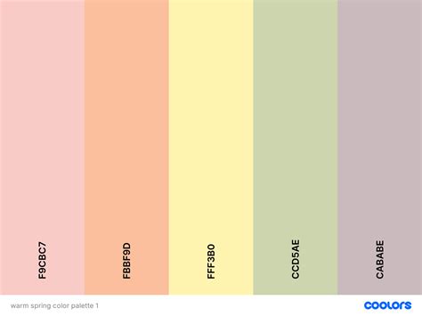 16 Unique Seasonal Color Palettes That Can Be Used As The Months