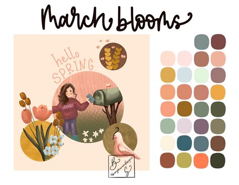 Free March Color Palette For Procreate