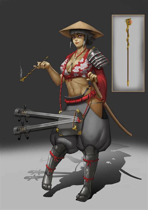 Art Ezaryl Krishorn Idealistic Half Elf Swords Bard Rdnd