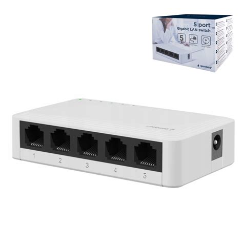 Gembird Switch 5 Port 10 100 1000 Mbps Lan 1gb Sklep Opinie Cena W Allegro