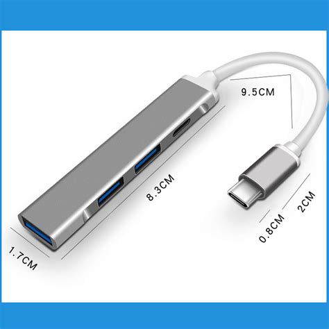 Adaptador 4 En 1 Tipo C Hub Usb 30 20 Estación De Acoplamiento