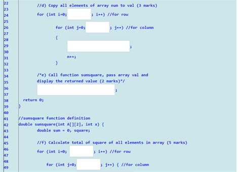 Solved Given An Incomplete Program Below Complete The
