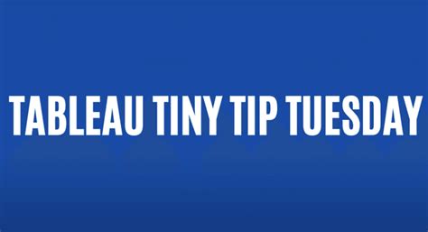 tableau tiny tip tuesday hiding marks tableau training