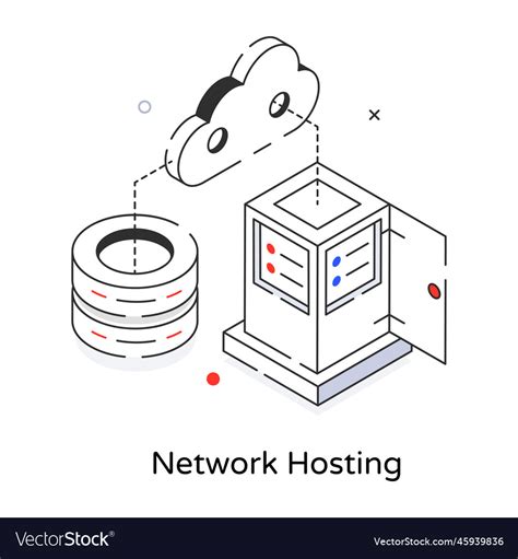 Network Hosting Royalty Free Vector Image VectorStock